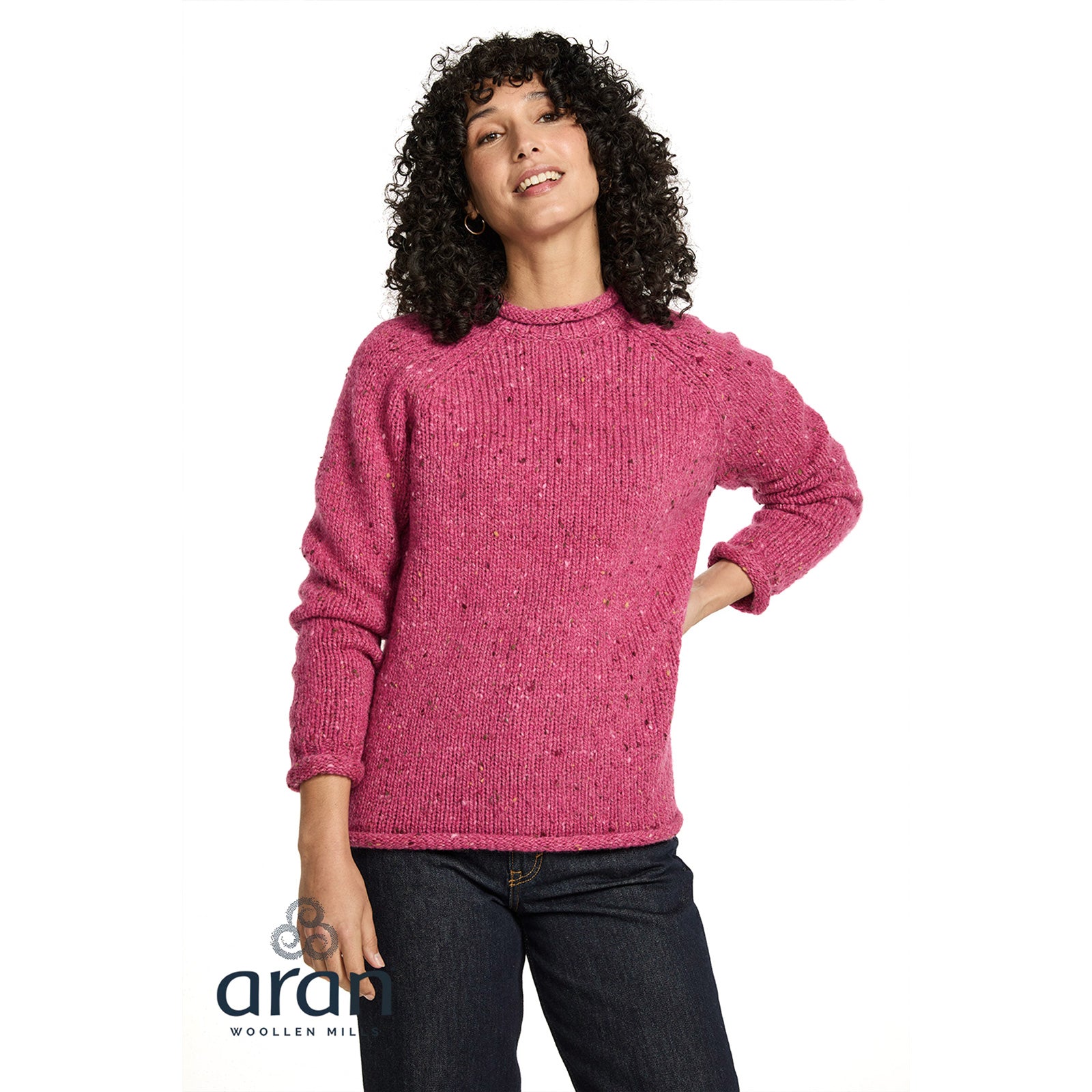 Damen-Wollpullover "Emily" aus Donegal-Wolle – Die Wolldecke
